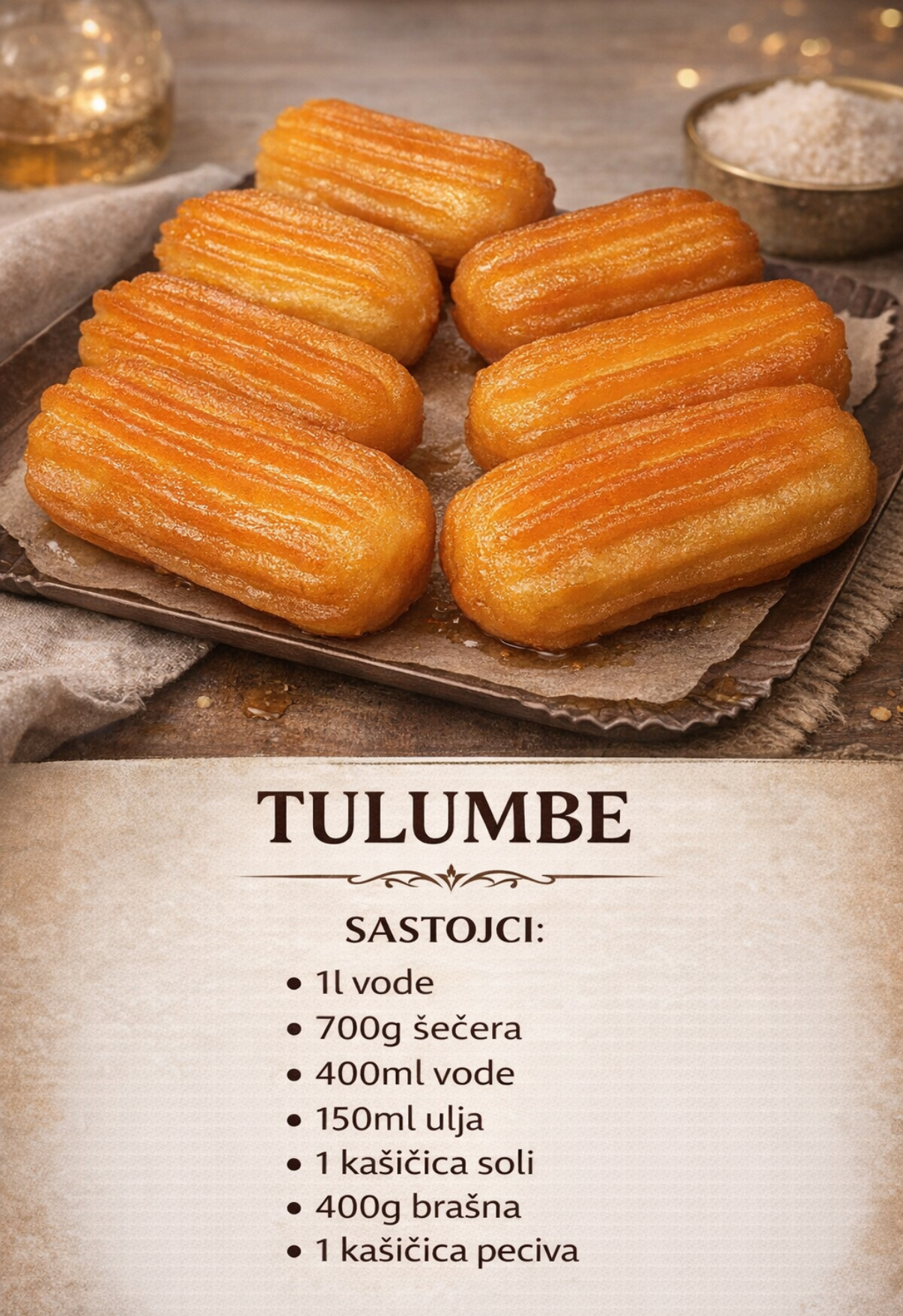 Najbolji recept za prave bosanske tulumbe koji uspeva svakoj domaćici ...